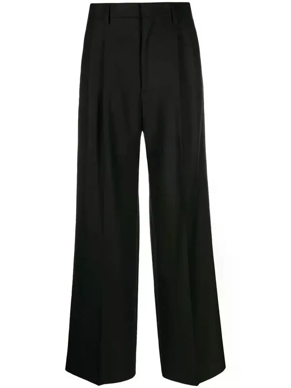 Filippa K Darcey Wool Palazzo Trousers - Black