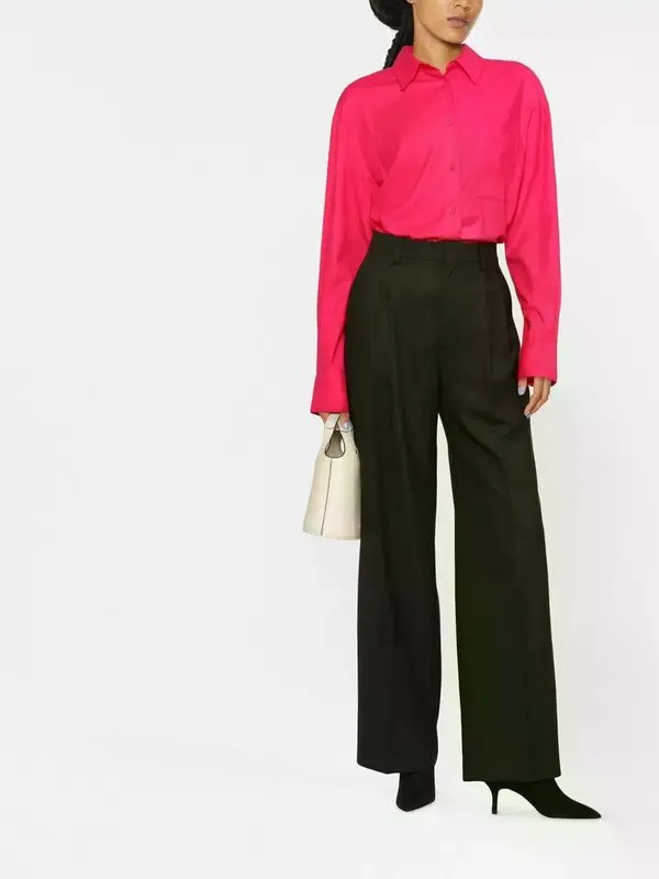 Filippa K Darcey Wool Palazzo Trousers - Black