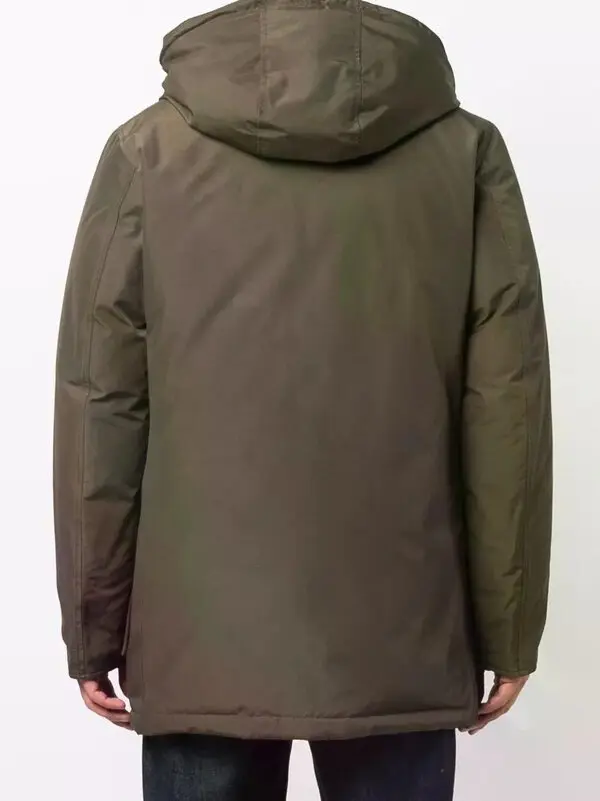 Woolrich Hooded Padded Coat - Green