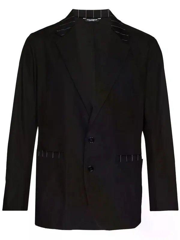 Dolce & Gabbana Stripe-trim Single-breasted Blazer