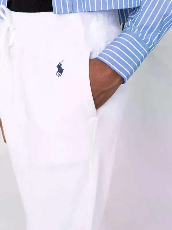 Polo Ralph Lauren Cotton-blend Track Pants With Embroidered Logo