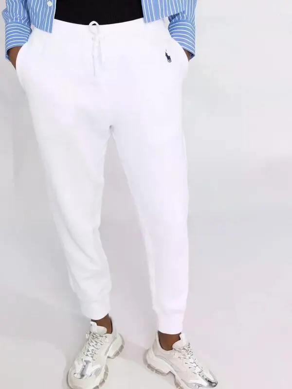 Polo Ralph Lauren Cotton-blend Track Pants With Embroidered Logo