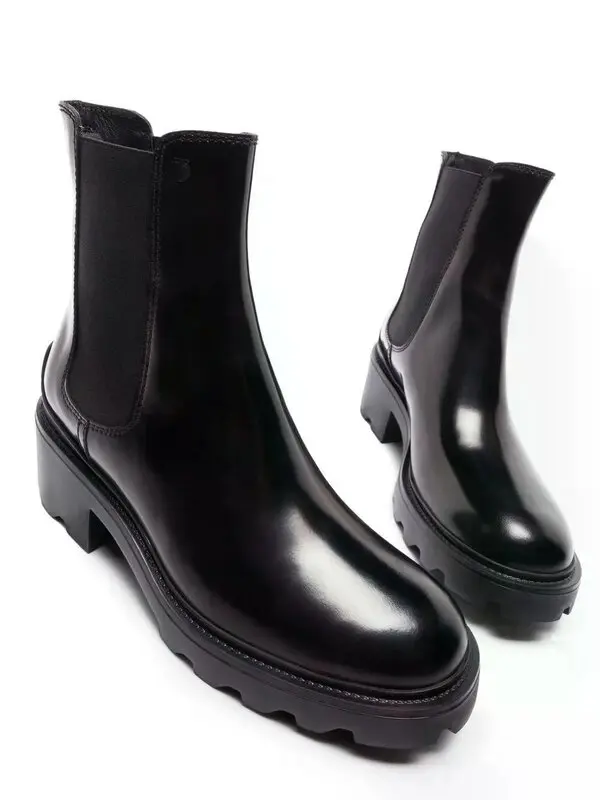 TOD'S Lug-sole Chelsea Boots - Black