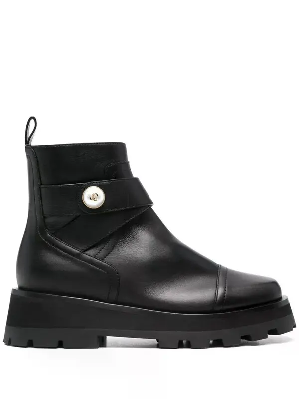 JIMMY CHOO Meena Side-zip Ankle Boots - Black