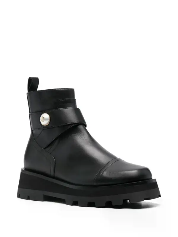 JIMMY CHOO Meena Side-zip Ankle Boots - Black
