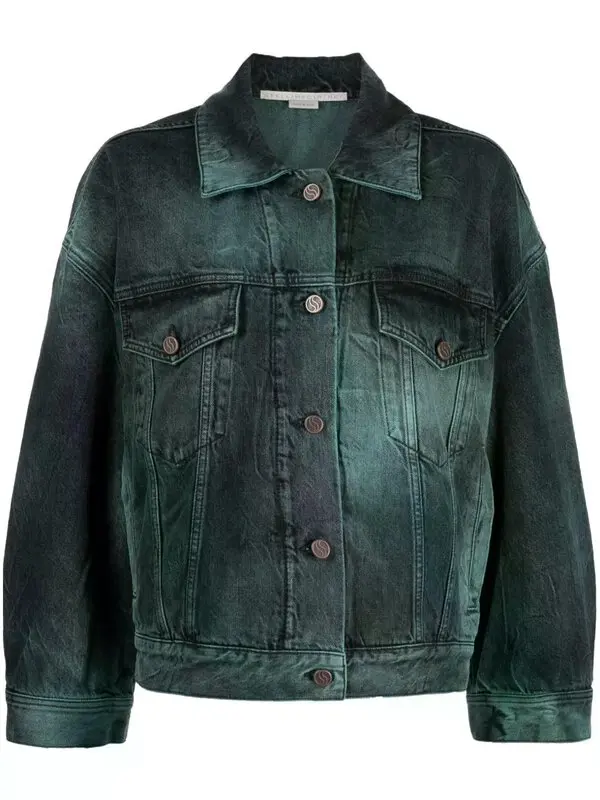 Stella McCartney Tie-dye Oversized Denim Jacket