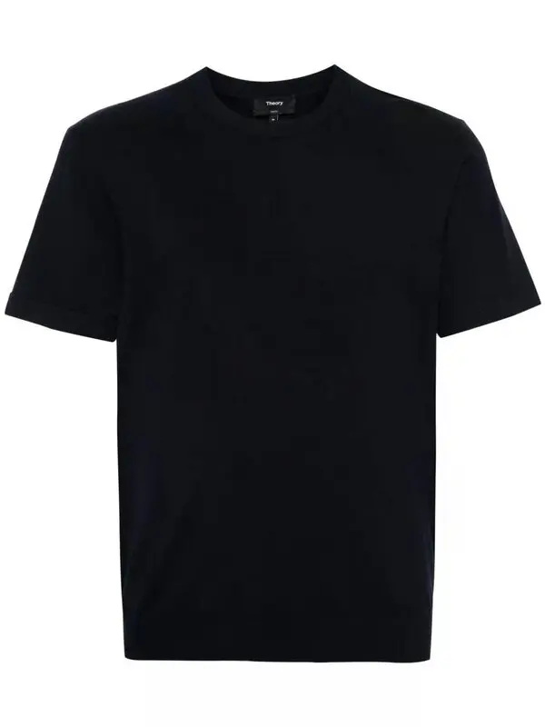 Theory Crew-neck Jersey T-shirt - Blue