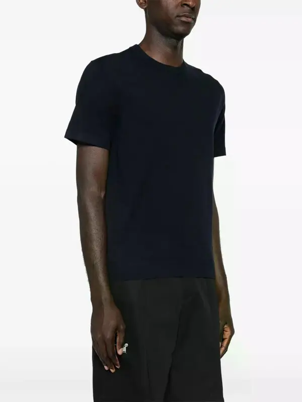 Theory Crew-neck Jersey T-shirt - Blue