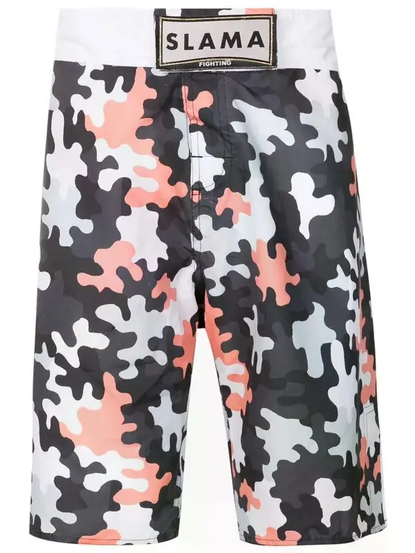 AMIR SLAMA Camouflage-print Bermuda Shorts - Multicolour