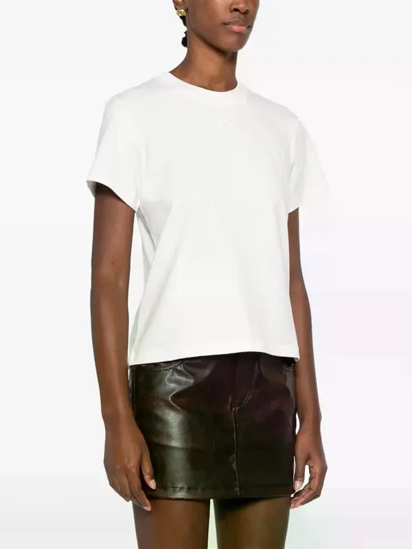 COURREGES Logo-appliqué Cotton T-shirt