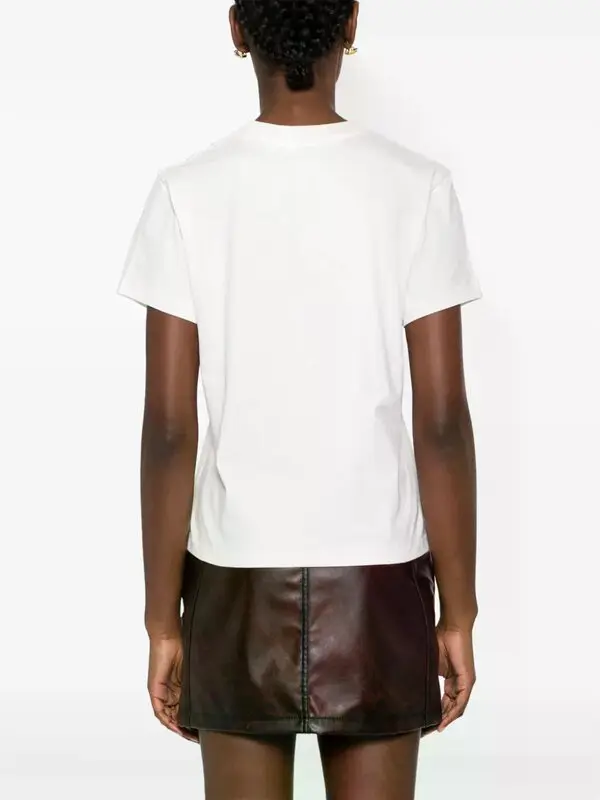 COURREGES Logo-appliqué Cotton T-shirt