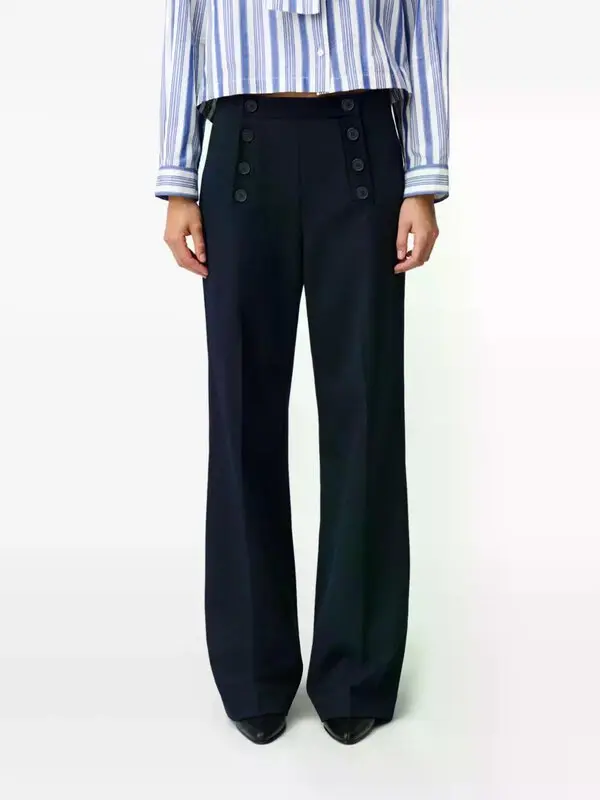 Claudie Pierlot Flared Sailor Trousers