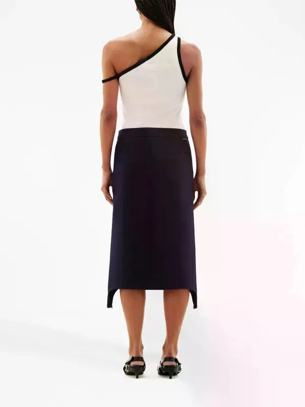 COURREGES Suspenders Midi Skirt