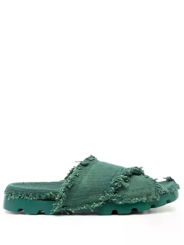 Camper Brutus Backless Sandals - Green