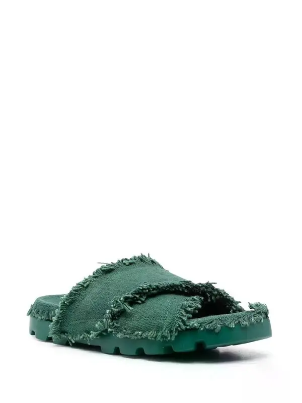 Camper Brutus Backless Sandals - Green