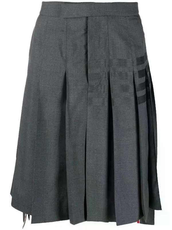 Thom Browne Stepped Box-pleat Skirt