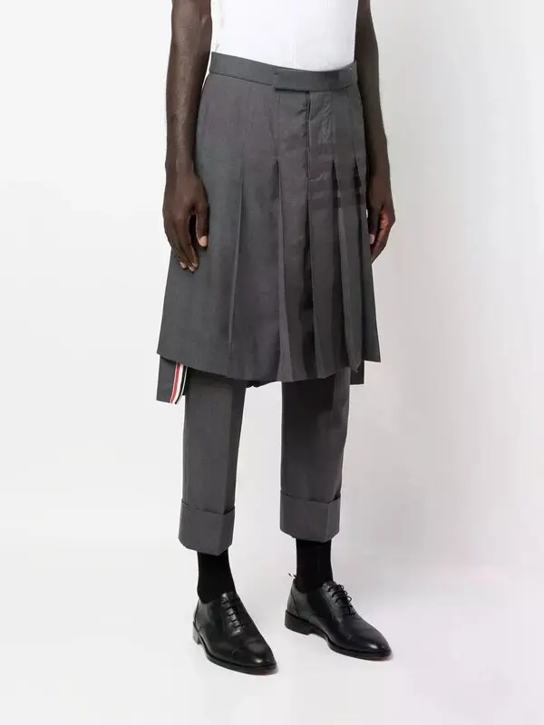 Thom Browne Stepped Box-pleat Skirt