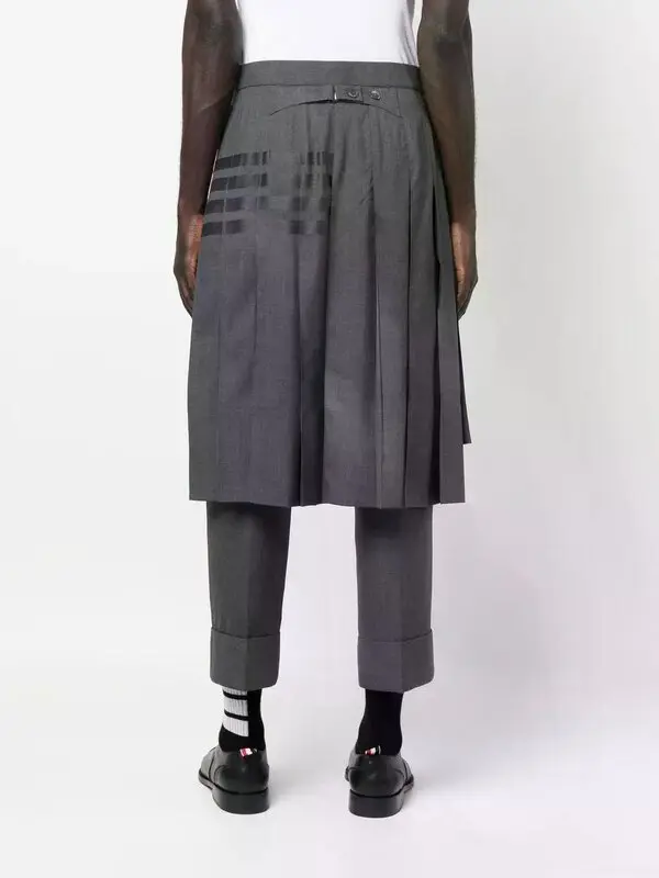 Thom Browne Stepped Box-pleat Skirt