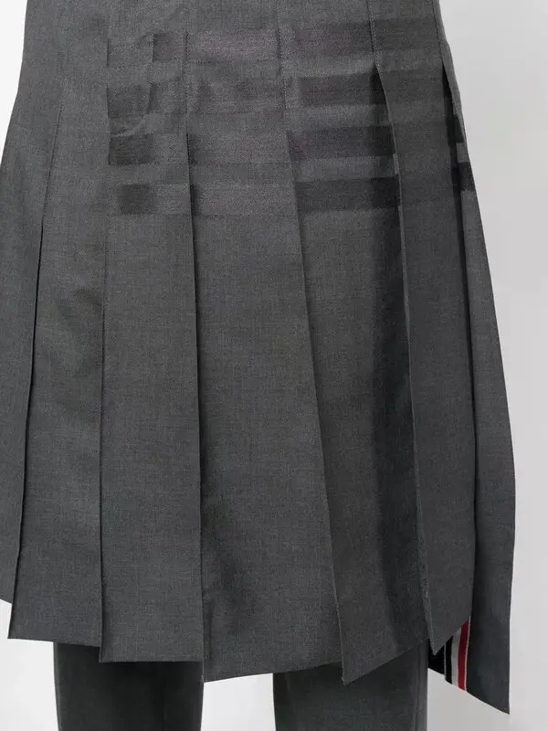 Thom Browne Stepped Box-pleat Skirt