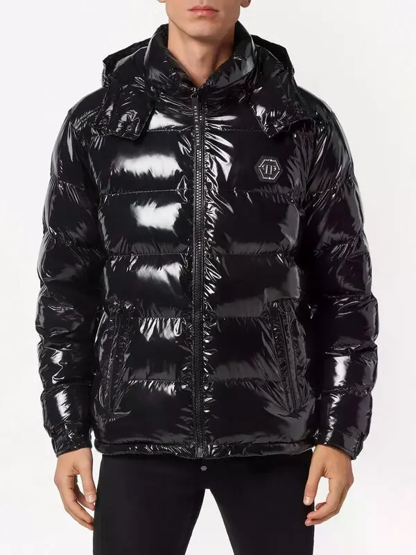 Philipp Plein High-shine Padded Jacket