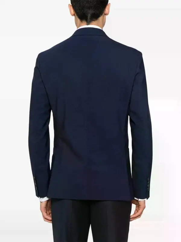 Eleventy Double-breasted Blazer - Blue