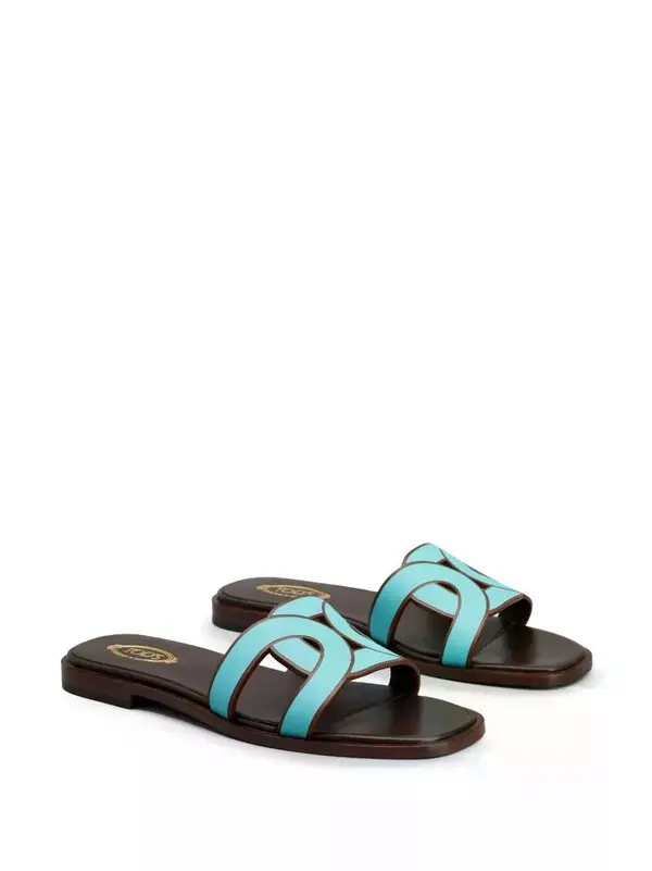 TOD'S Logo-strap Leather Sandals