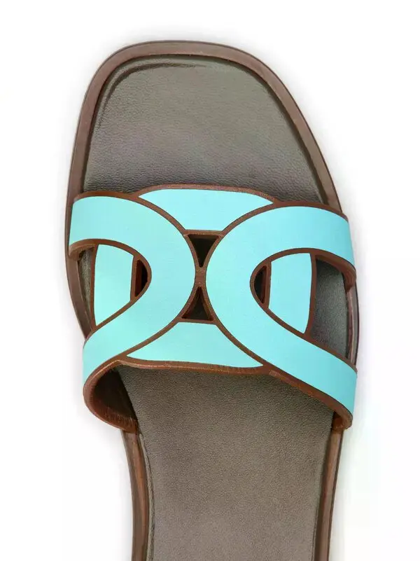 TOD'S Logo-strap Leather Sandals