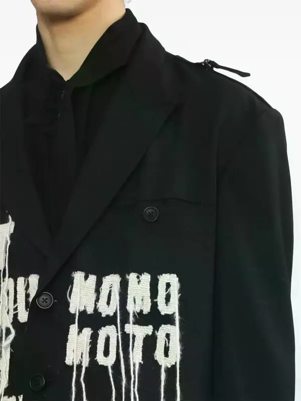 Yohji Yamamoto Embroidered Wool Blazer