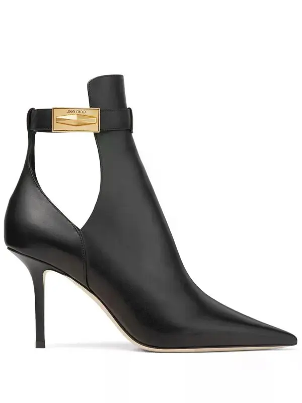 JIMMY CHOO Nell 85mm Pointed-toe Ankle Boots