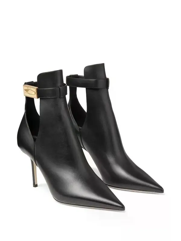 JIMMY CHOO Nell 85mm Pointed-toe Ankle Boots