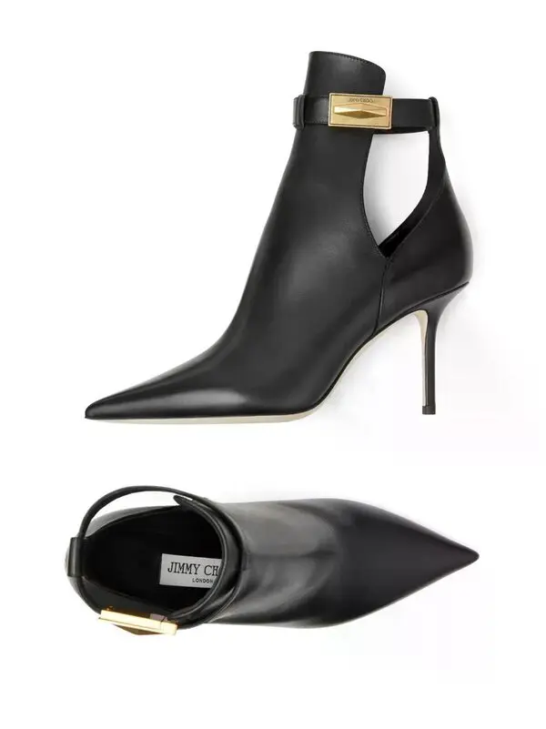 JIMMY CHOO Nell 85mm Pointed-toe Ankle Boots