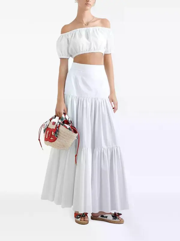 Dolce & Gabbana Ruched Crop Top
