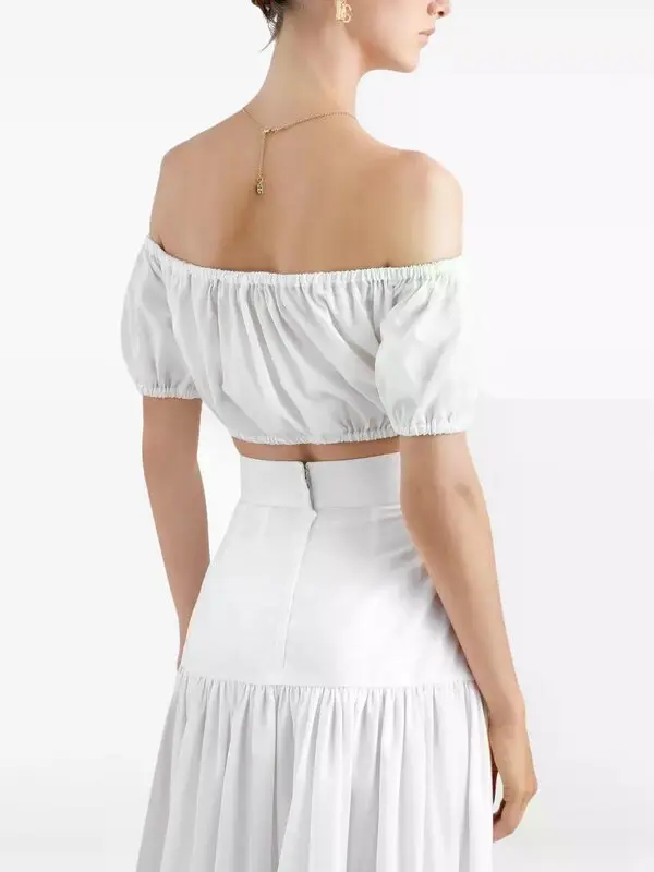 Dolce & Gabbana Ruched Crop Top