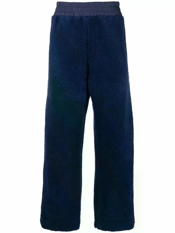 Fendi Fleece Straight-leg Track Pants - Blue