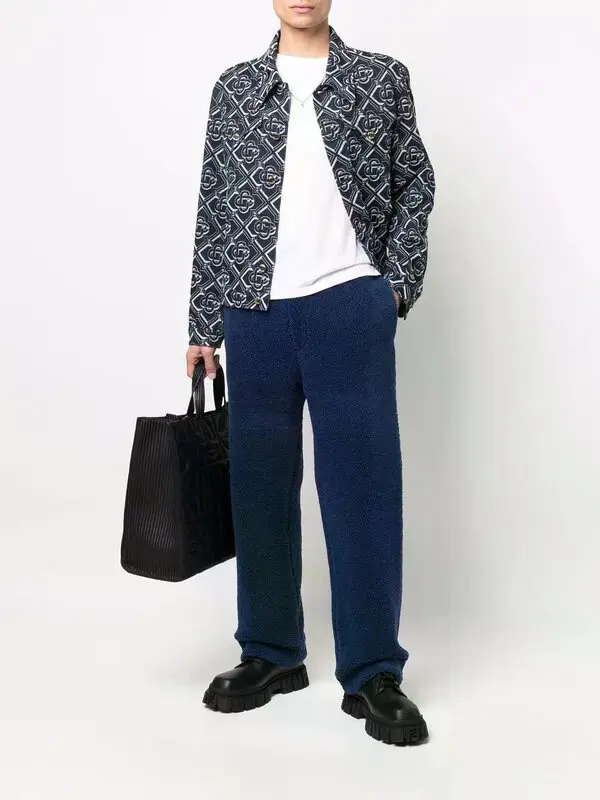 Fendi Fleece Straight-leg Track Pants