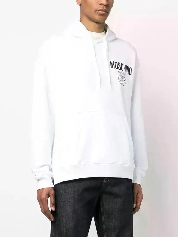 Moschino Smile Logo-print Cotton Hoodie
