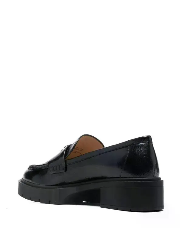 COACH Leah Chunky Sole Leather Loafers
