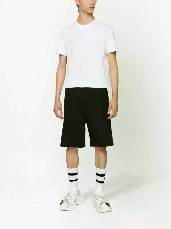 Dolce & Gabbana Logo-tag Cotton Shorts