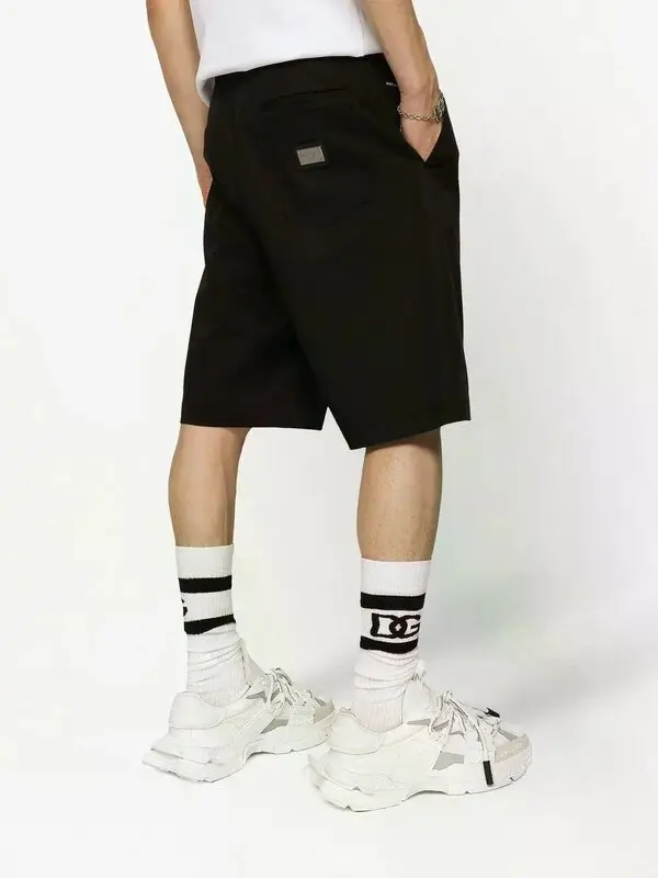 Dolce & Gabbana Logo-tag Cotton Shorts