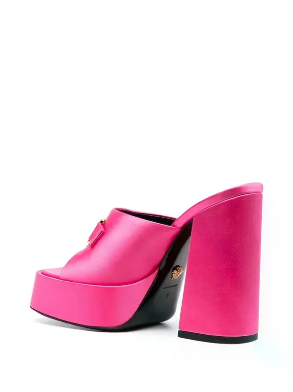 Versace Aevitas Satin Platform Sandals