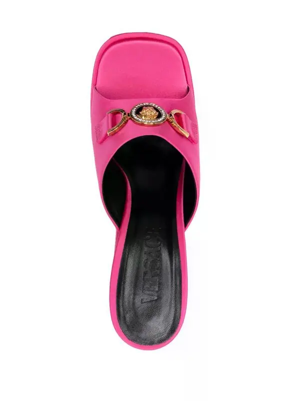 Versace Aevitas Satin Platform Sandals