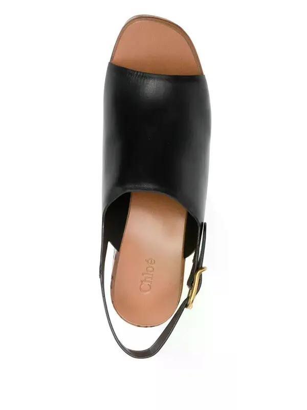 Chloé 80mm Maxime Wedge Sandals