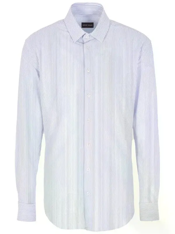 Giorgio Armani Striped Cotton-blend Shirt