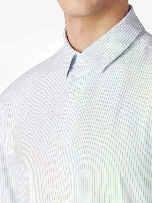 Giorgio Armani Striped Cotton-blend Shirt