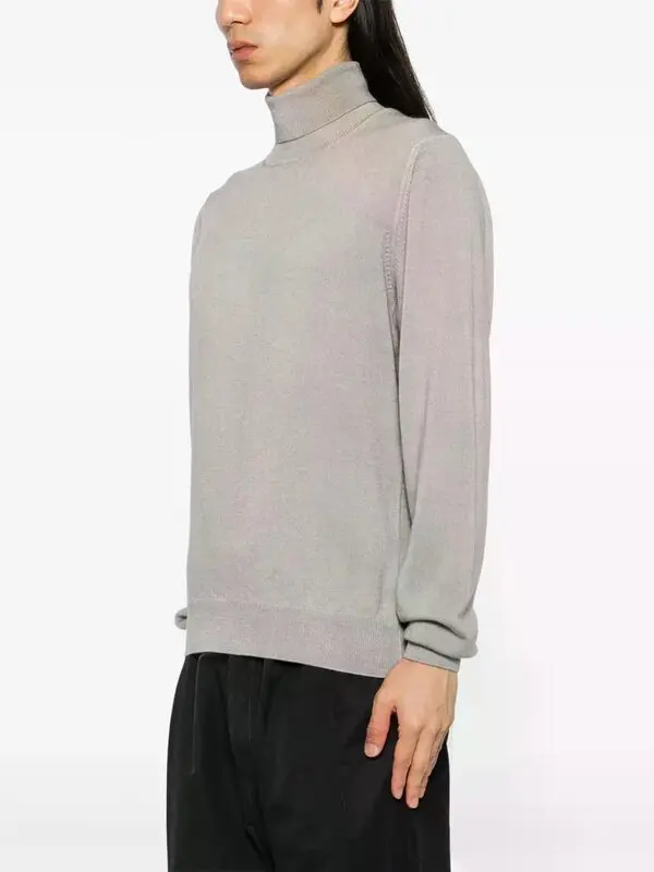 Tagliatore Miles Roll Neck Sweater - Grey