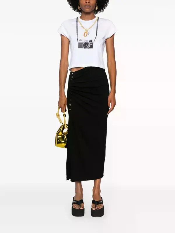 Rabanne Camera-print Cotton T-shirt
