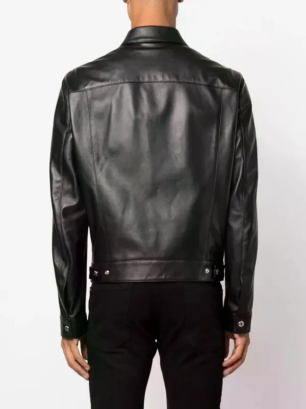 Dsquared2 Button-up Leather Shirt