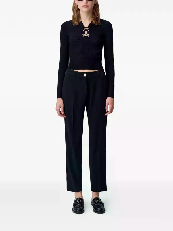Claudie Pierlot Cropped Tailored Trousers
