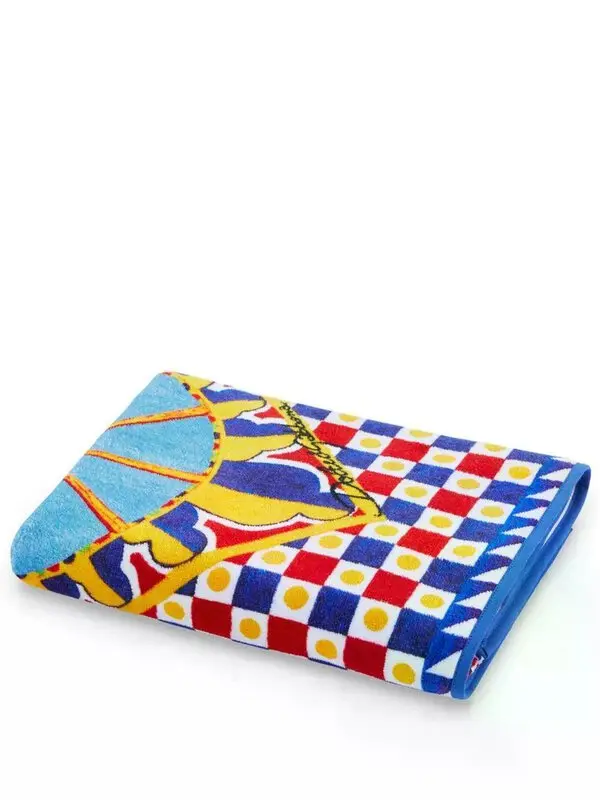 Dolce & Gabbana Terry-cloth Hand Towel - Blue