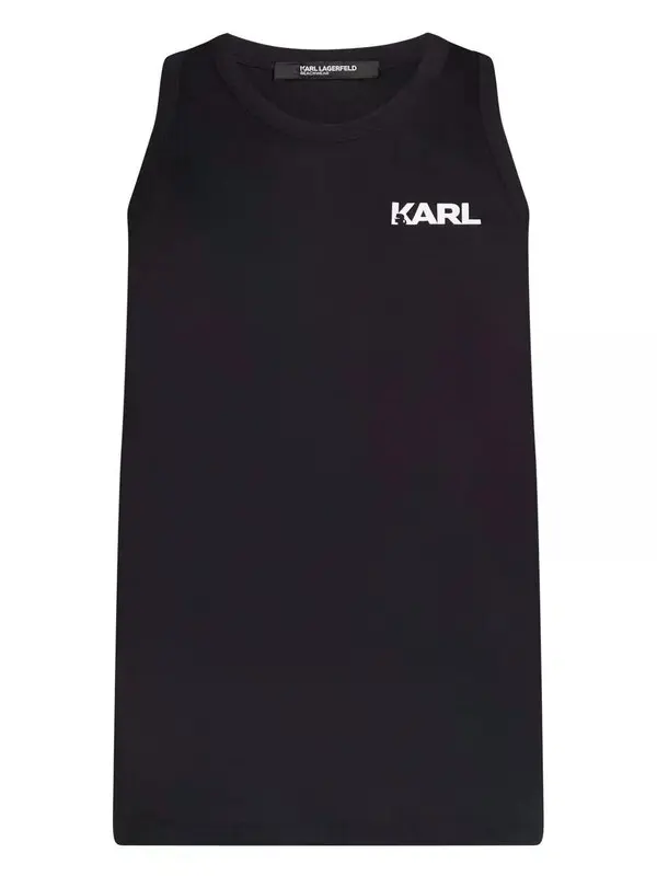 Karl Lagerfeld Logo Beach Tank Top